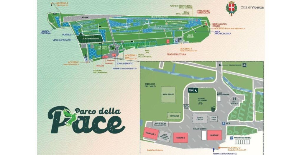Vicenza, inaugurazione del Parco della Pace: ingressi, parcheggi e ...
